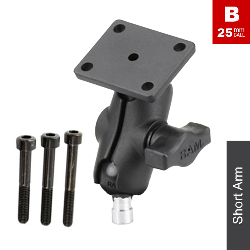 RAM M8 Handlebar Clamp Bolt AMPS Mount Kit 1" Ball – MOTOGPS AU